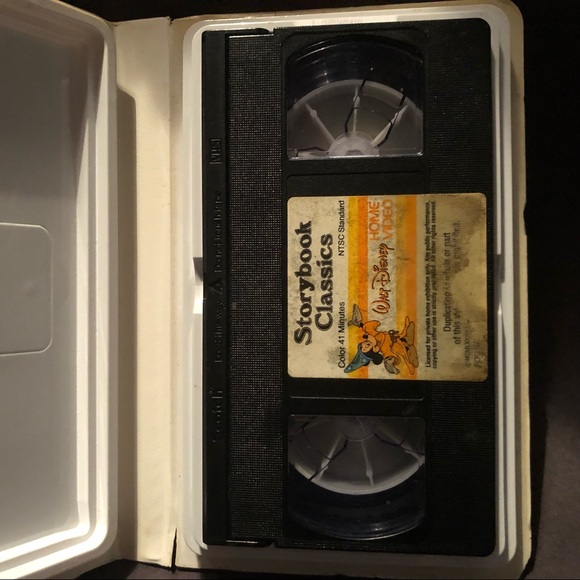 Disney | Other | Rare Walt Disneys Storybook Classics Vhs Red Text Home ...